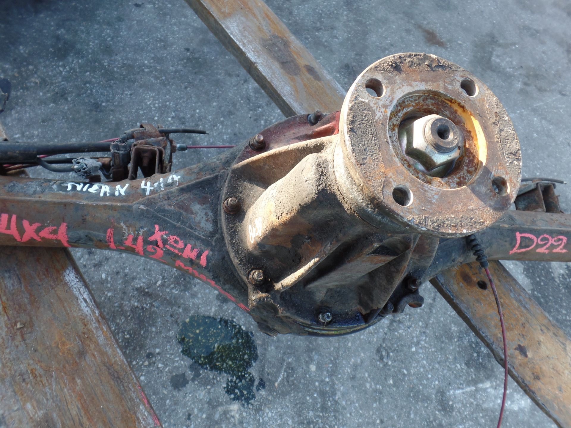 24591-NISSAN NAVARA D22 00-05 ΔΙΑΦΟΡΙΚΟ ΠΙΣΩ ΜΠΛΟΚΕ Χ/ΗΜΙΑΞΟΝΙΑ ΜΕ ABS ...