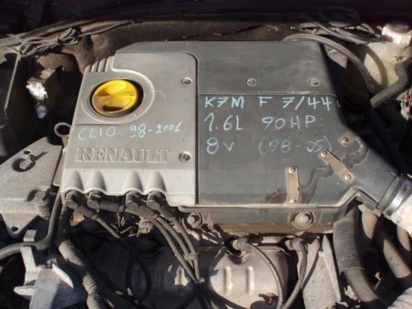 34255-RENAULT CLIO ΚΙΝΗΤΗΡΑΣ K7MF/744 1.6 8V 90HP 2000 (ΣΕ ΤΡΟΠΕΤΟ ...