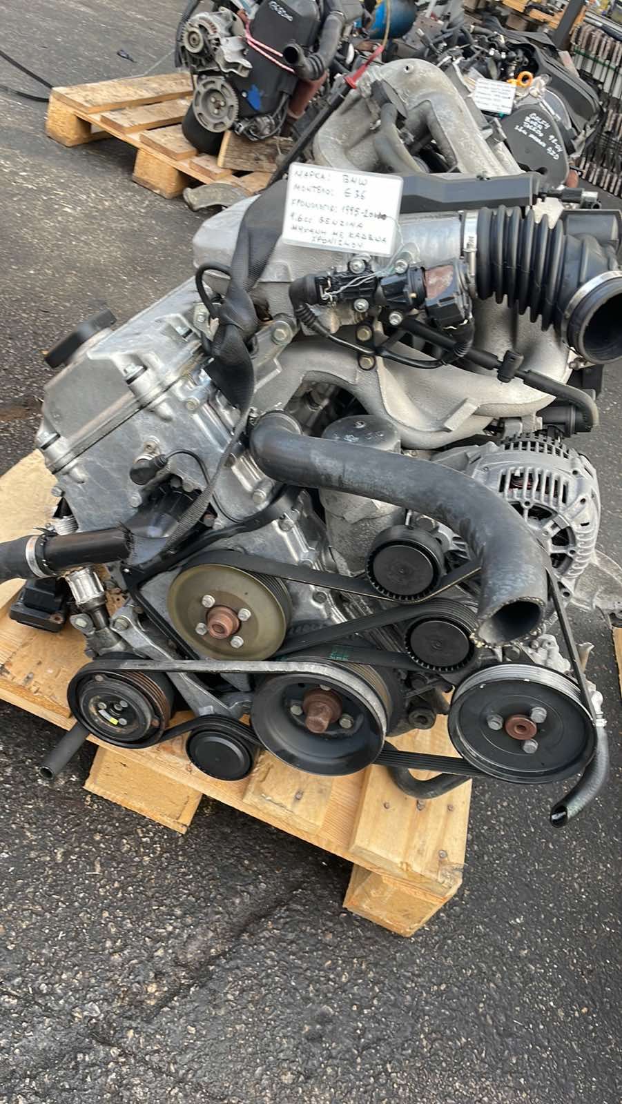 189890-ΚΙΝΗΤΗΡΑΣ BMW E36 ΜΕ ΚΑΔΕΝΑ ΧΡΟΝΙΣΜΟΥ 1.6cc ΒΕΝΖΙΝΗ 95-00 ...