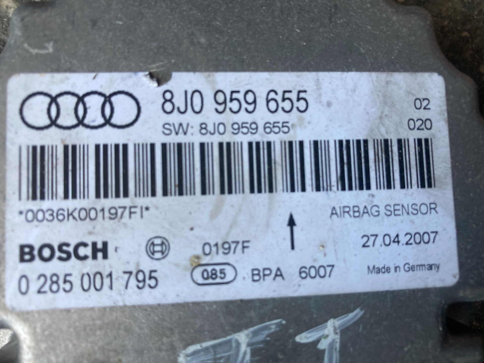 250254-ΕΓΚΕΦΑΛΟΣ-ΜΟΝΑΔΑ ΕΛΕΓΧΟΥ ΑΕΡΟΣΑΚΩΝ-AIRBAG VW/ AUDI/ SEAT/ SKODA ...